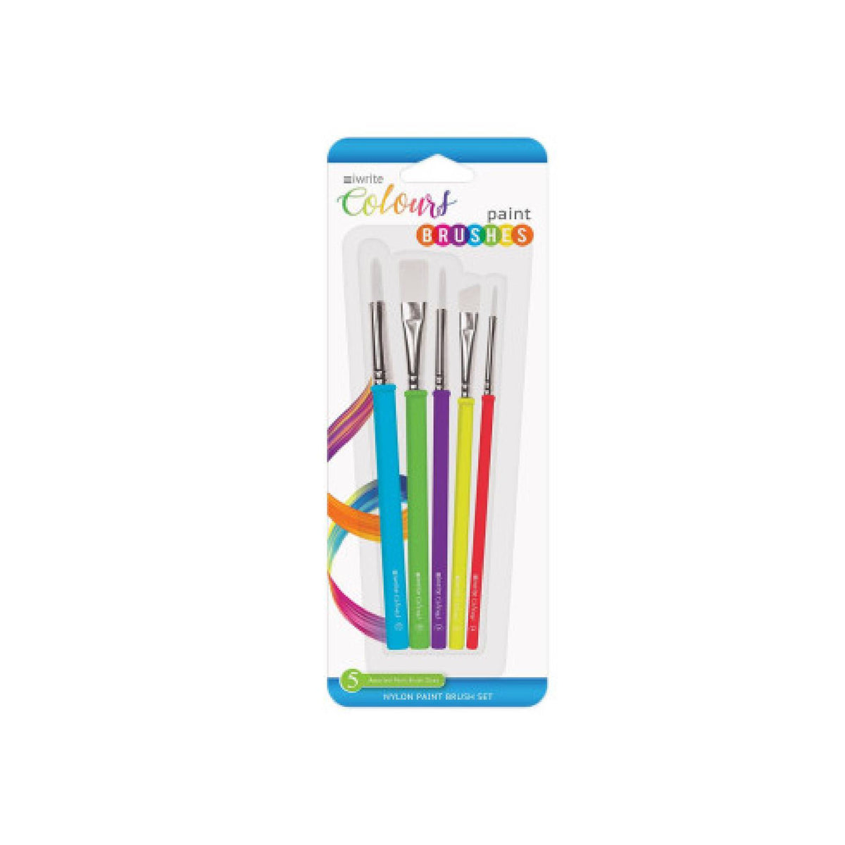 iWRITE PAINT BRUSHES 5'S – Stationery Net