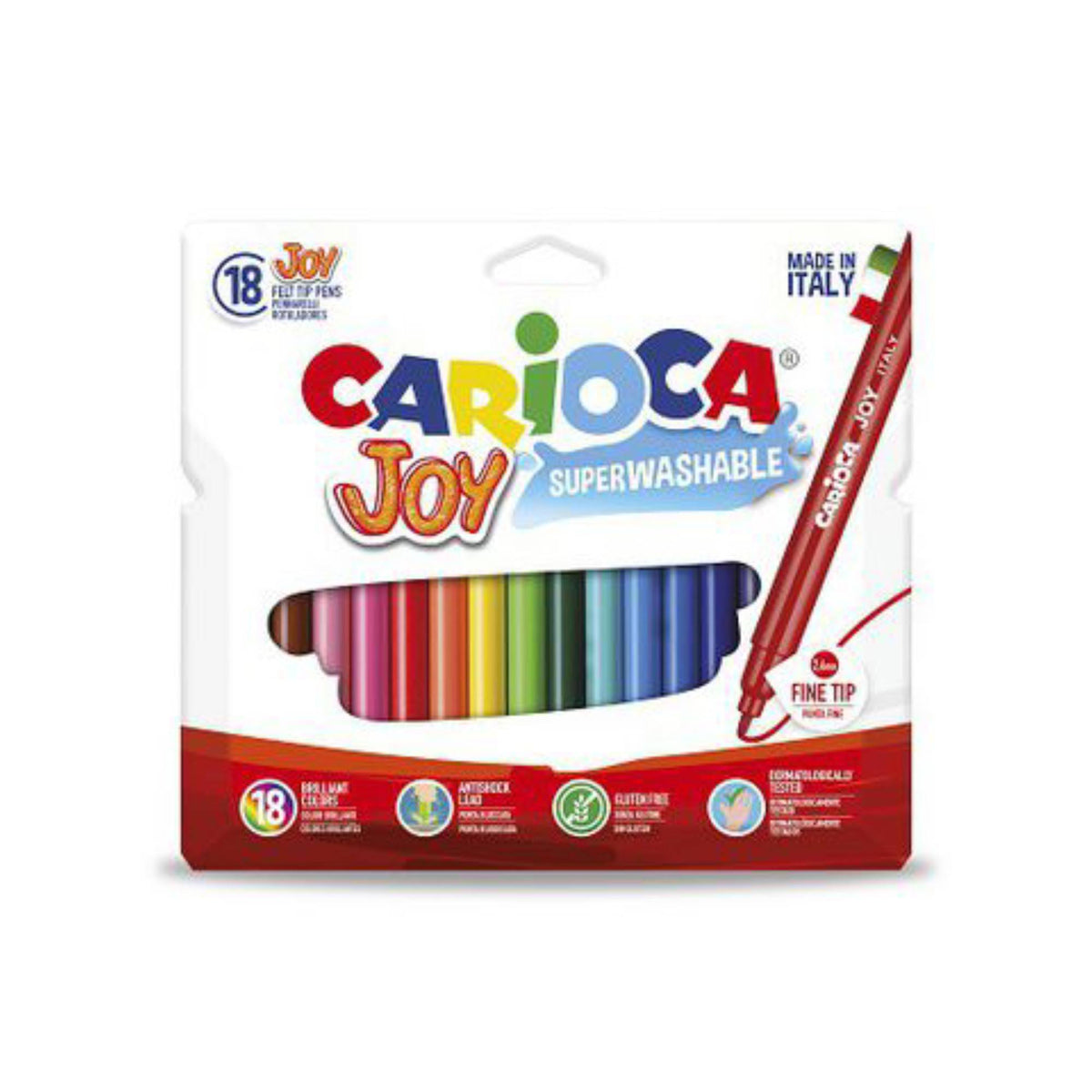 Markers - Assorted Colours 18 Carioca Joy – Stationery Net