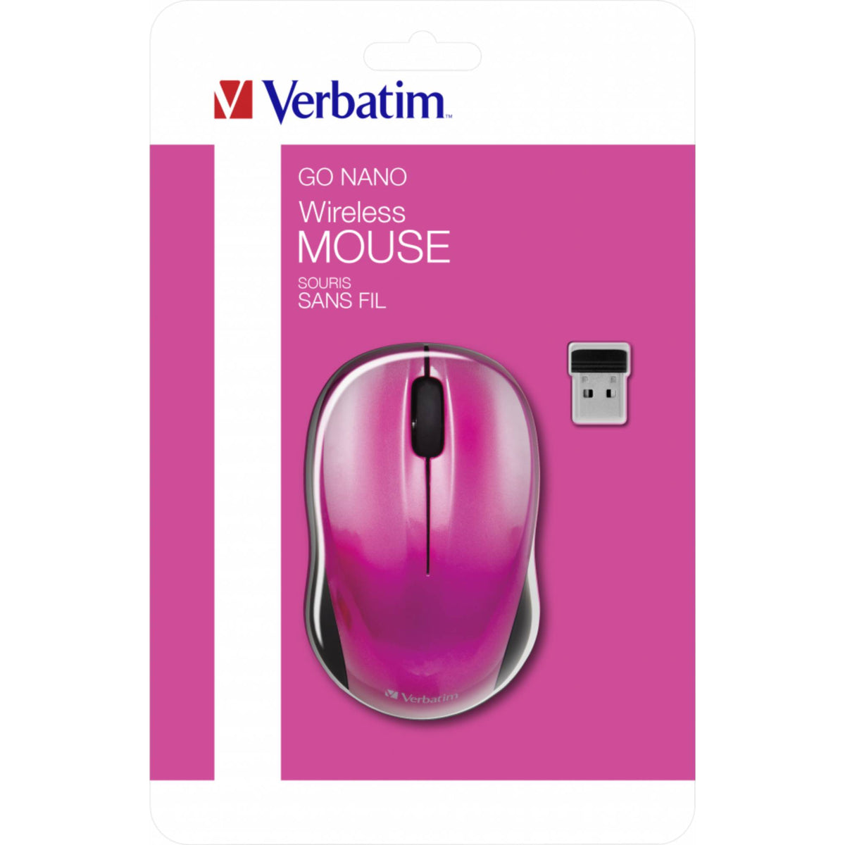 VERBATIM - WIRELESS MOUSE HOT PINK – Stationery Net
