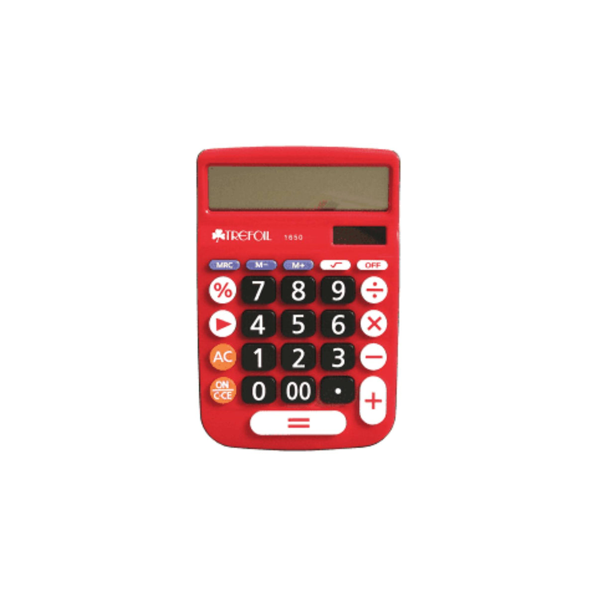 Calculator Trefoil 1650 Desktop Calculator – 12-Digit (Red ...