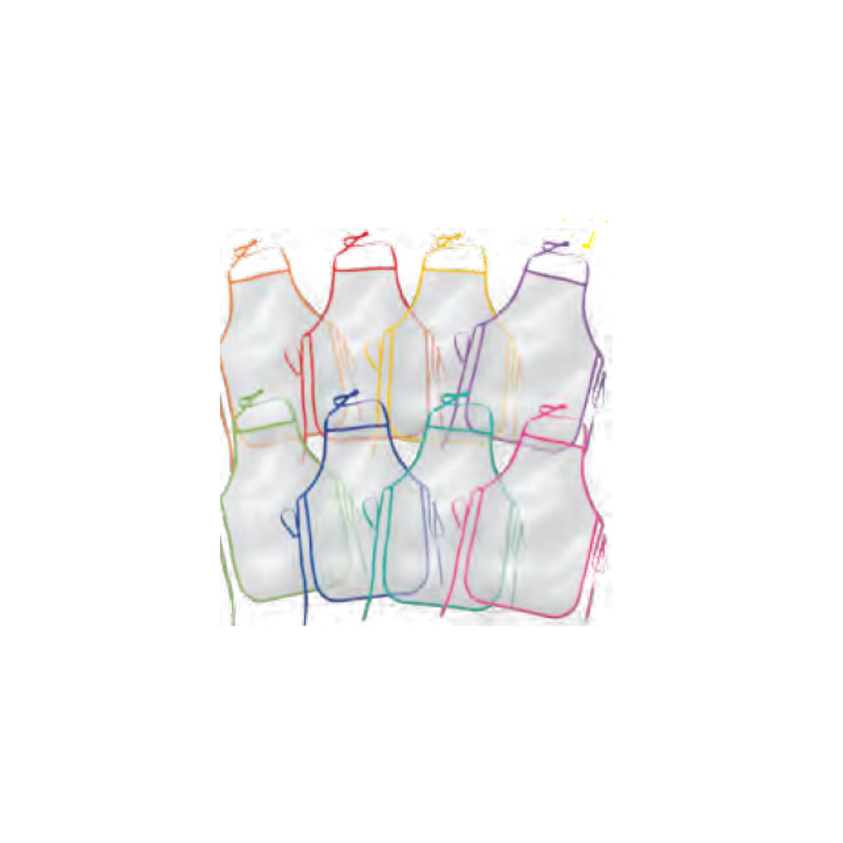 Apron – Primary School Clear Apron – Single, Durable PVC with Trim ...