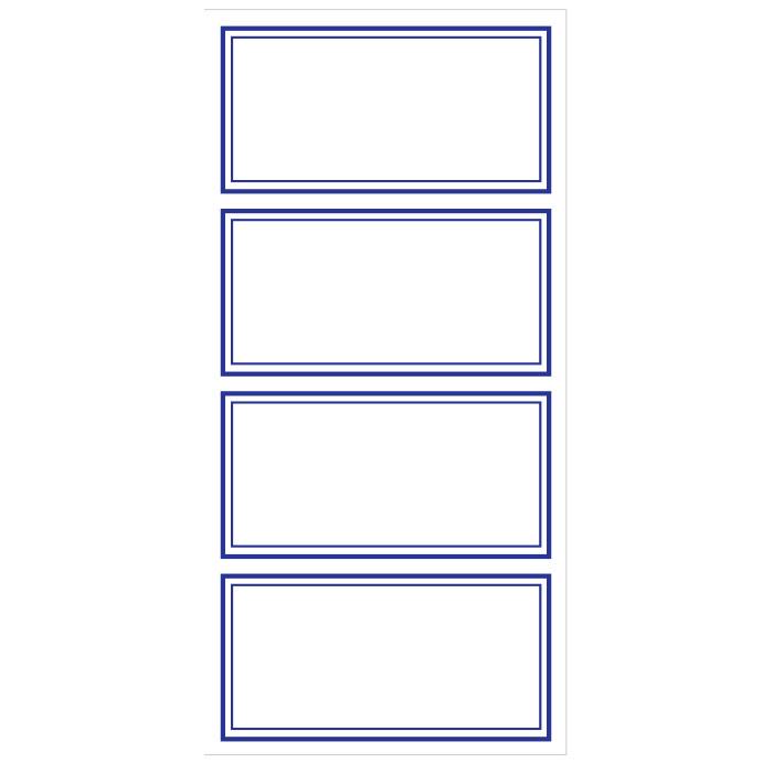 Labels Butterfly Blue Border – Stationery Net